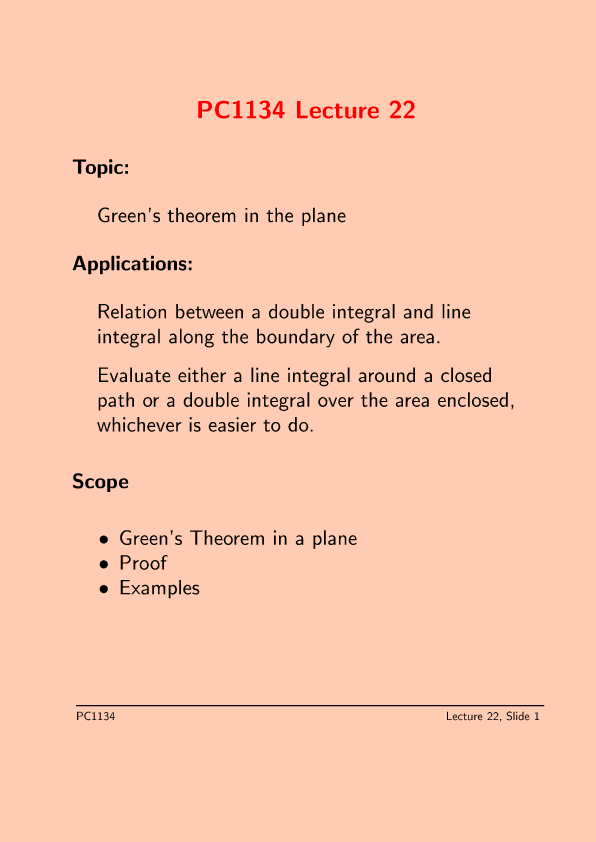 Lecture 22 - Slide 01