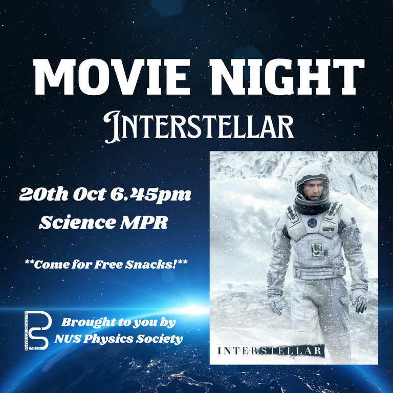 Movie Screening Night 2022! - NUS Physics Society